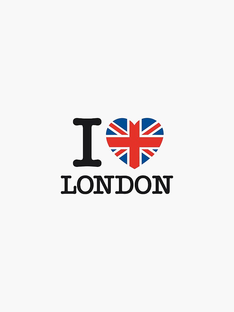 "I Love London" Sticker for Sale by teedesiigner | Redbubble