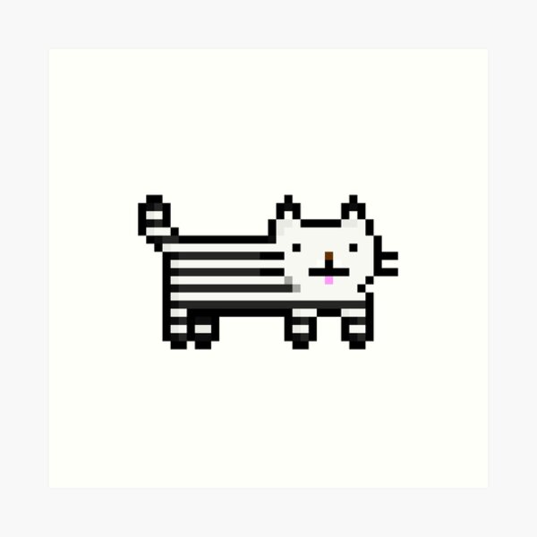 "8-bit prison kitten" Art Print for Sale by mrbjenkins | Redbubble