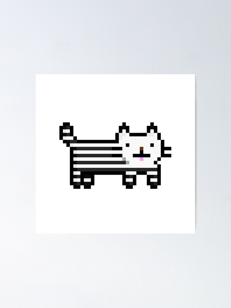 "8-bit prison kitten" Poster by mrbjenkins | Redbubble