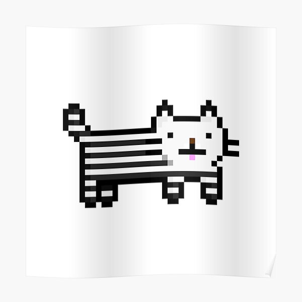 "8-bit prison kitten" Poster by mrbjenkins | Redbubble