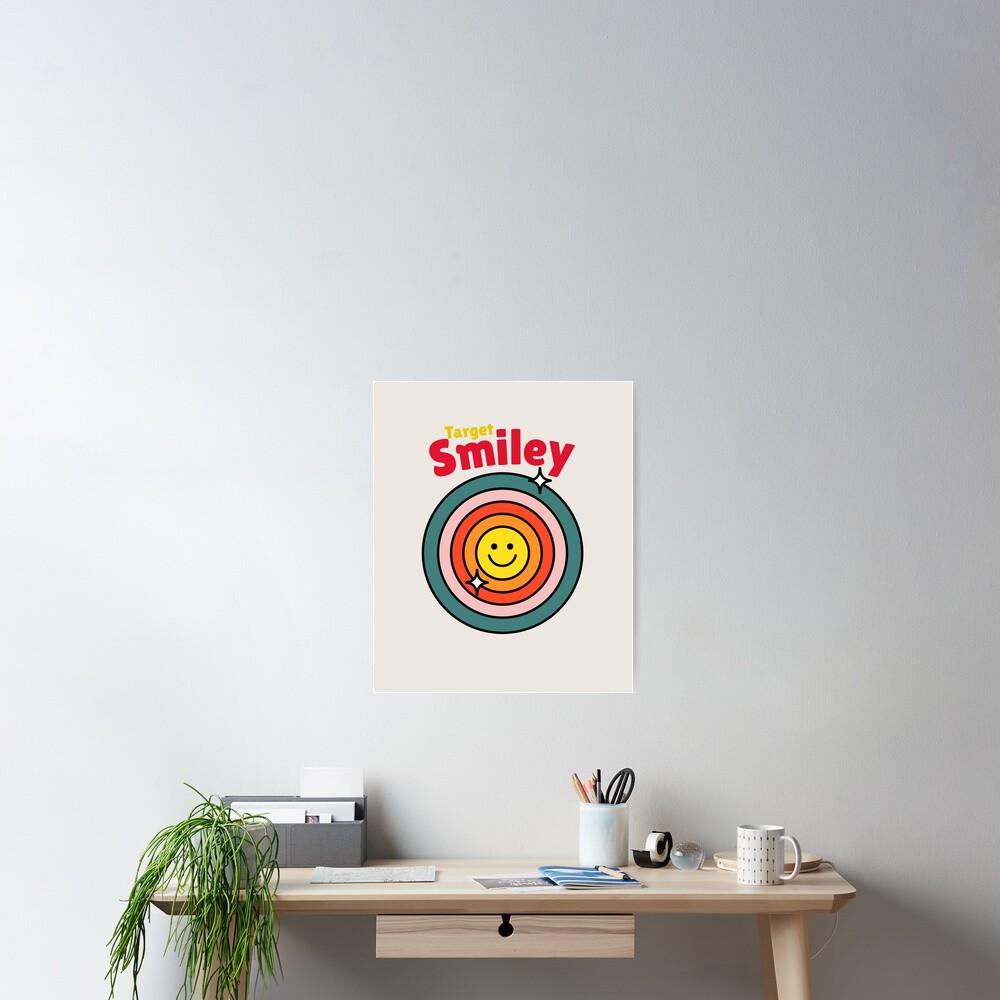 "Target Smiley" Poster by kawslaw | Redbubble