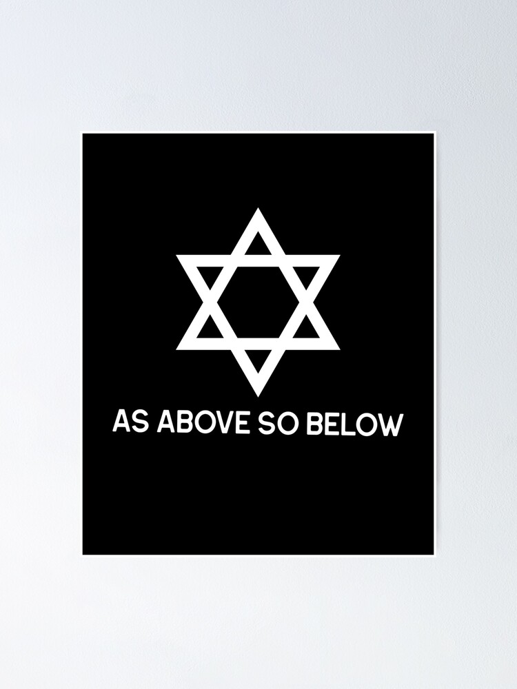 "as above so below star of David" Poster for Sale by MabelGtz | Redbubble