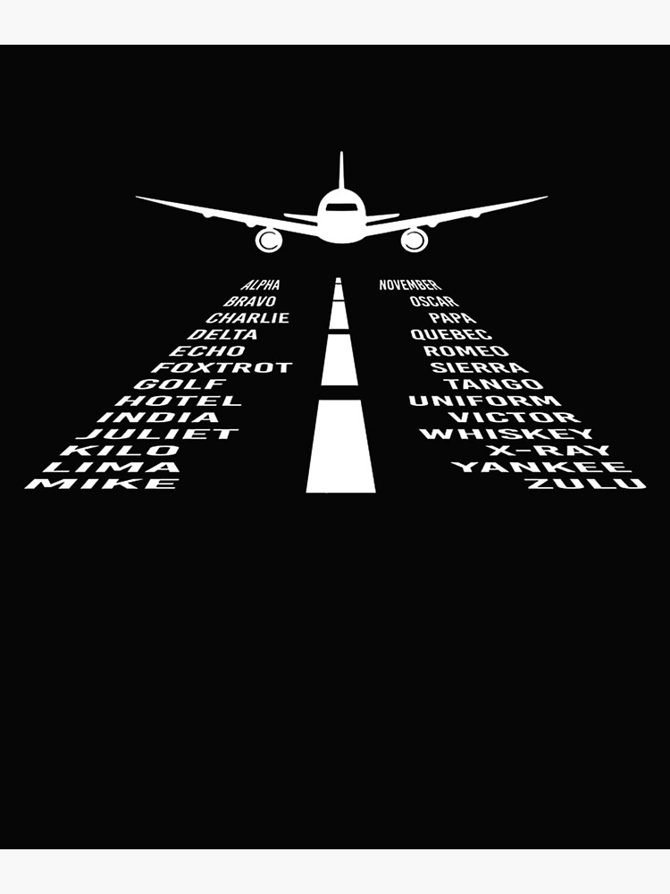 "Airplane Phonetic Alphabet Pilot Gift " Poster for Sale by ...