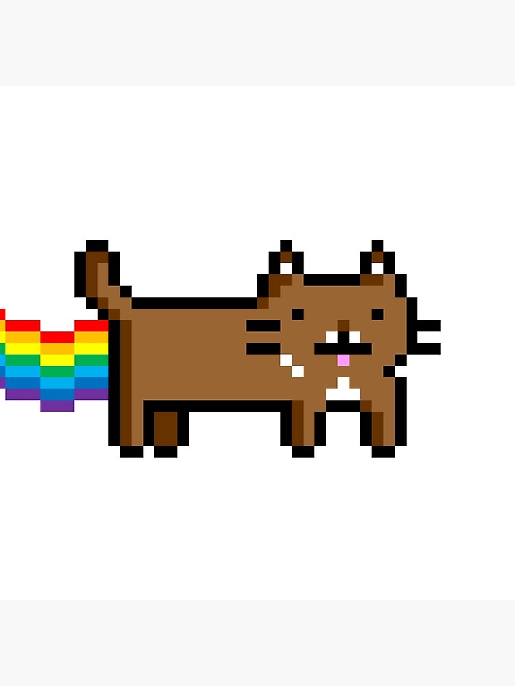 "8-bit chocolate rainbow kitten" Poster for Sale by mrbjenkins | Redbubble