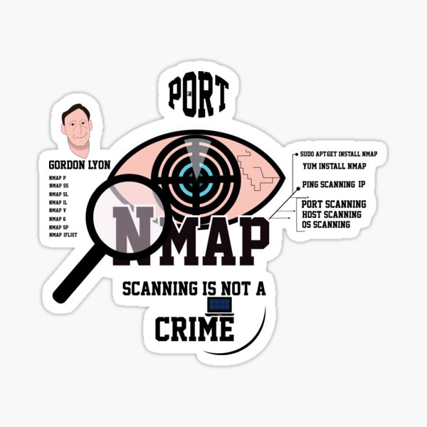 "Port scanning is not a crime |Nmap security EXPERT POSTER" Sticker for ...