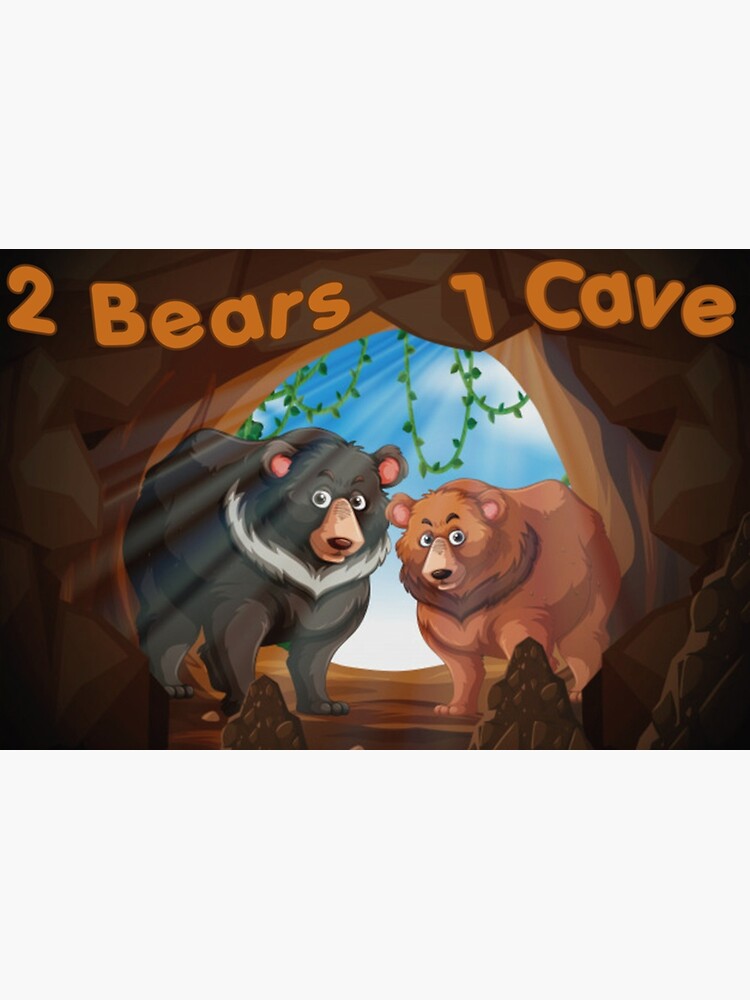 "2 Bears 1 Cave - " Sticker for Sale by PhoenixLaserArt | Redbubble