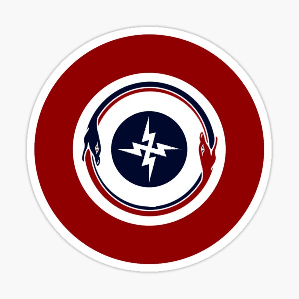 Sticker « Logo Accélérationniste France (Red Flood) », par ...