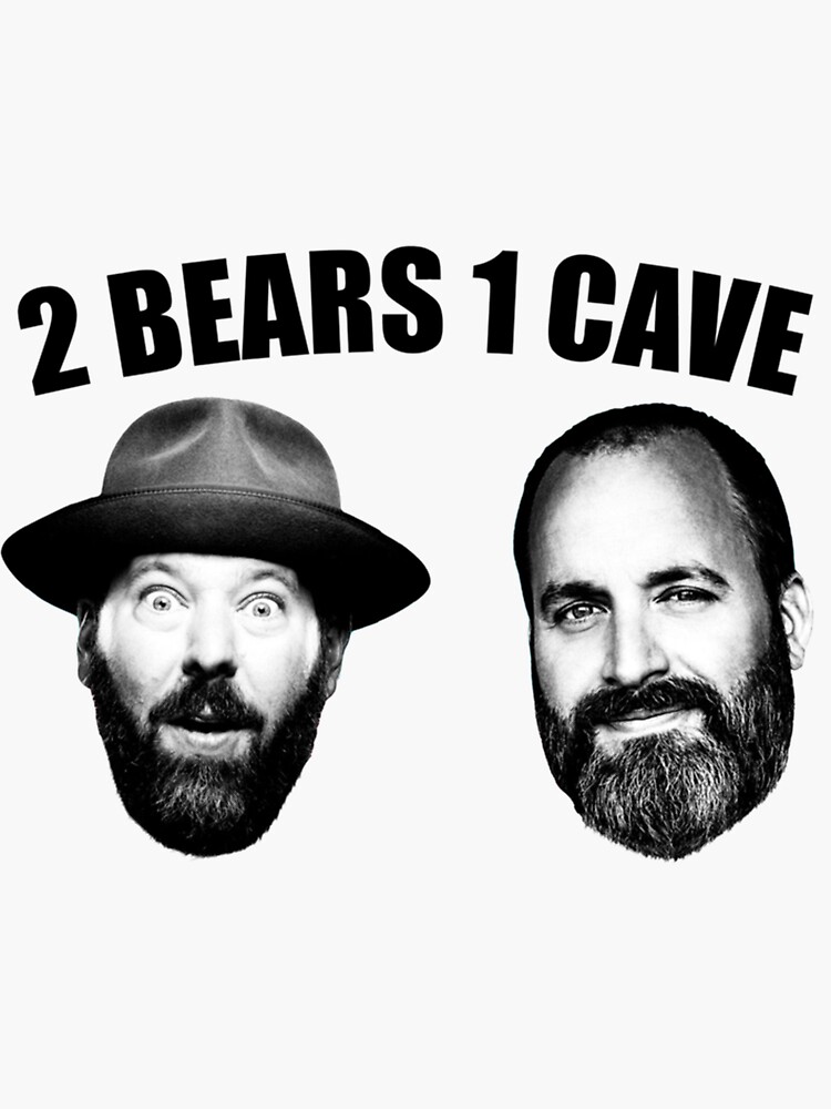 "2 Bears 1 Cave Classic " Sticker for Sale by PhoenixLaserArt | Redbubble