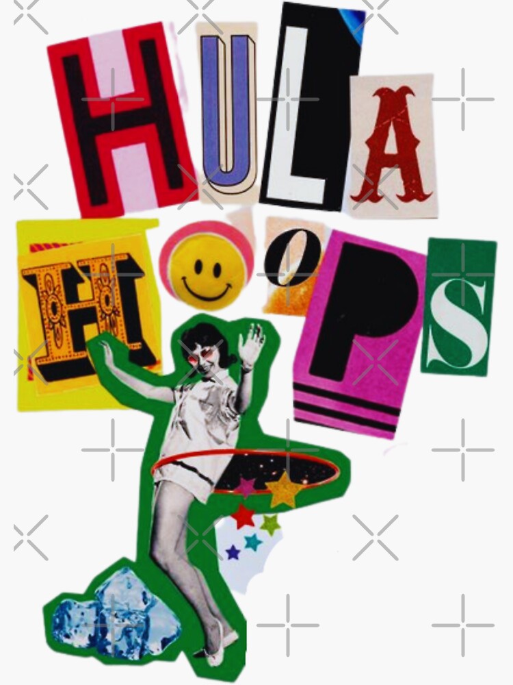"hula hoops" Sticker for Sale by aesthy | Redbubble