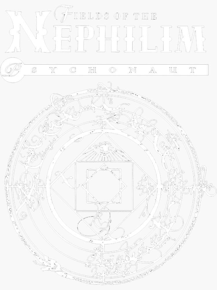 "FIELDS OF THE NEPHILIM" Sticker for Sale by deliawrence | Redbubble