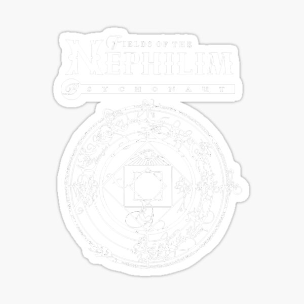 "FIELDS OF THE NEPHILIM" Sticker for Sale by deliawrence | Redbubble