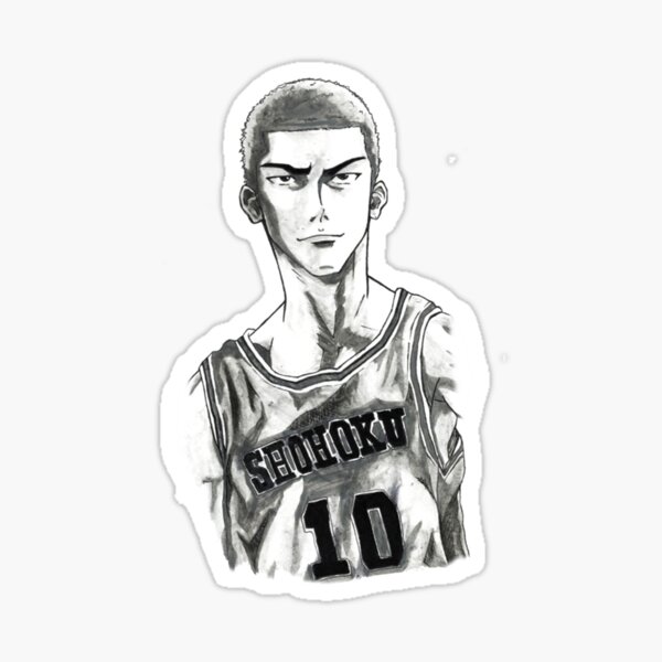 "Hanamichi Sakuragi, Slam Dunk, SHOKOCU Classic" Sticker for Sale by ...