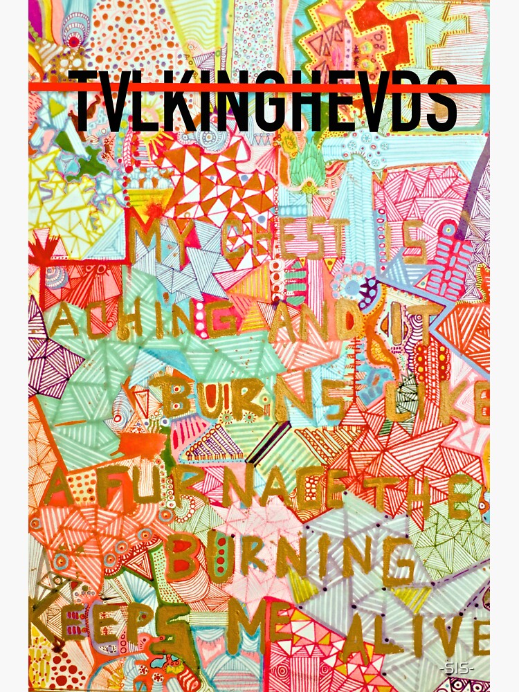"TALKING HEADS" Sticker by -SIS- | Redbubble