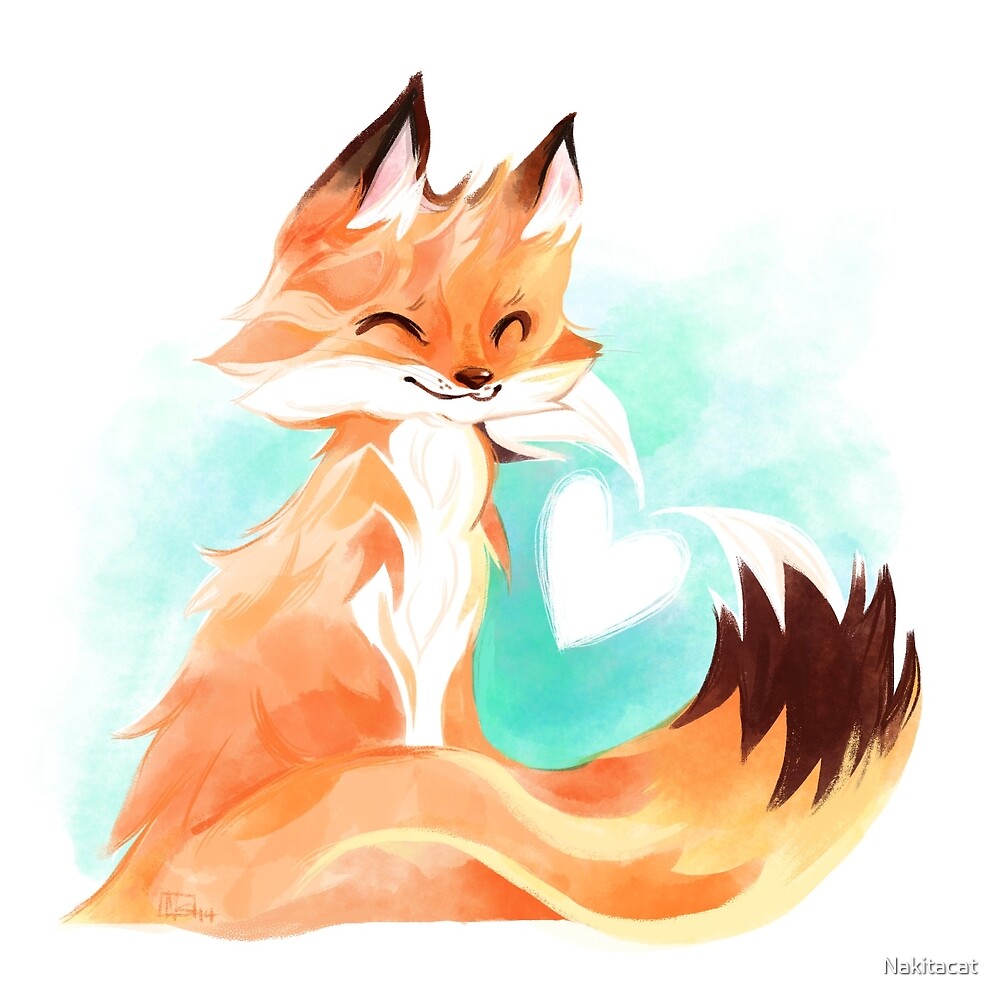 "I love you, Kitsune!" by Nakitacat | Redbubble