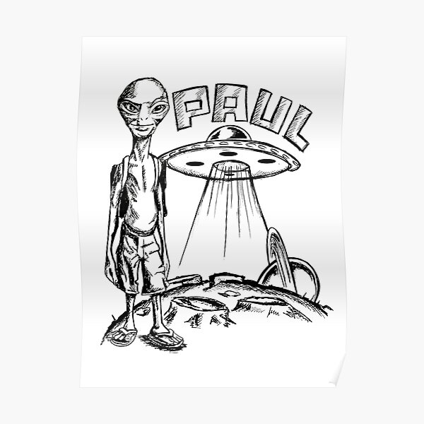 "The Alien Paul" Poster by jhojho | Redbubble