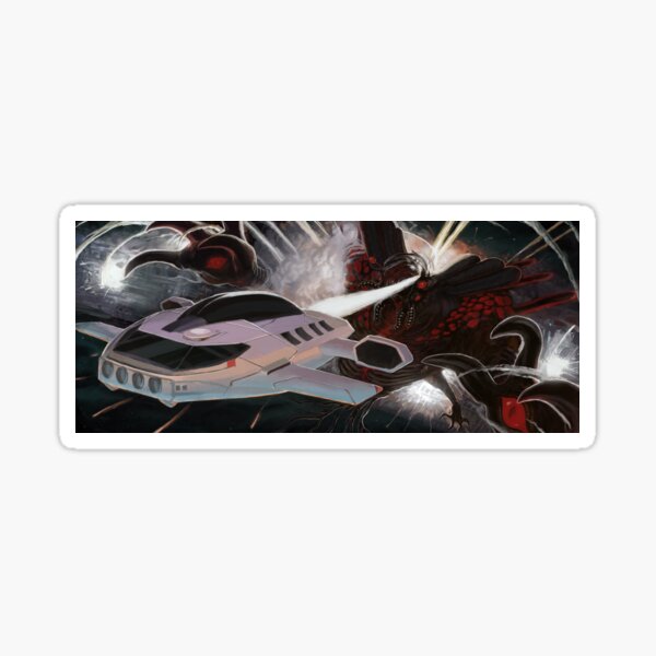 "Escape Shuttle vs Nar-sie" Sticker by spessmenart | Redbubble