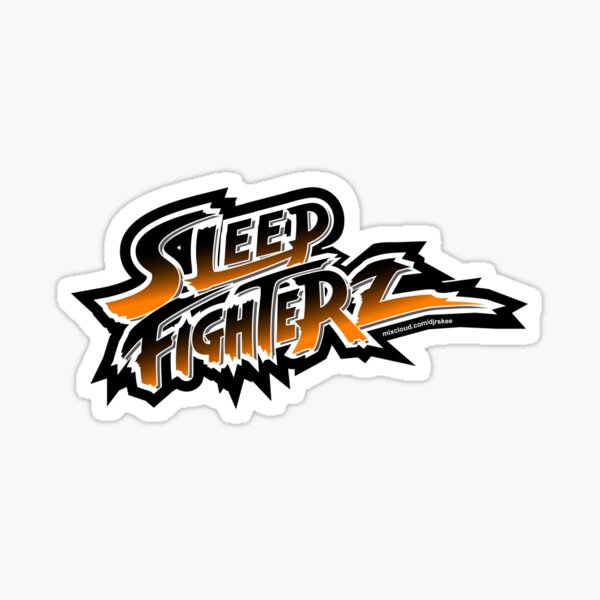"Sleep Fighterz" Sticker for Sale by pixlanim8r | Redbubble