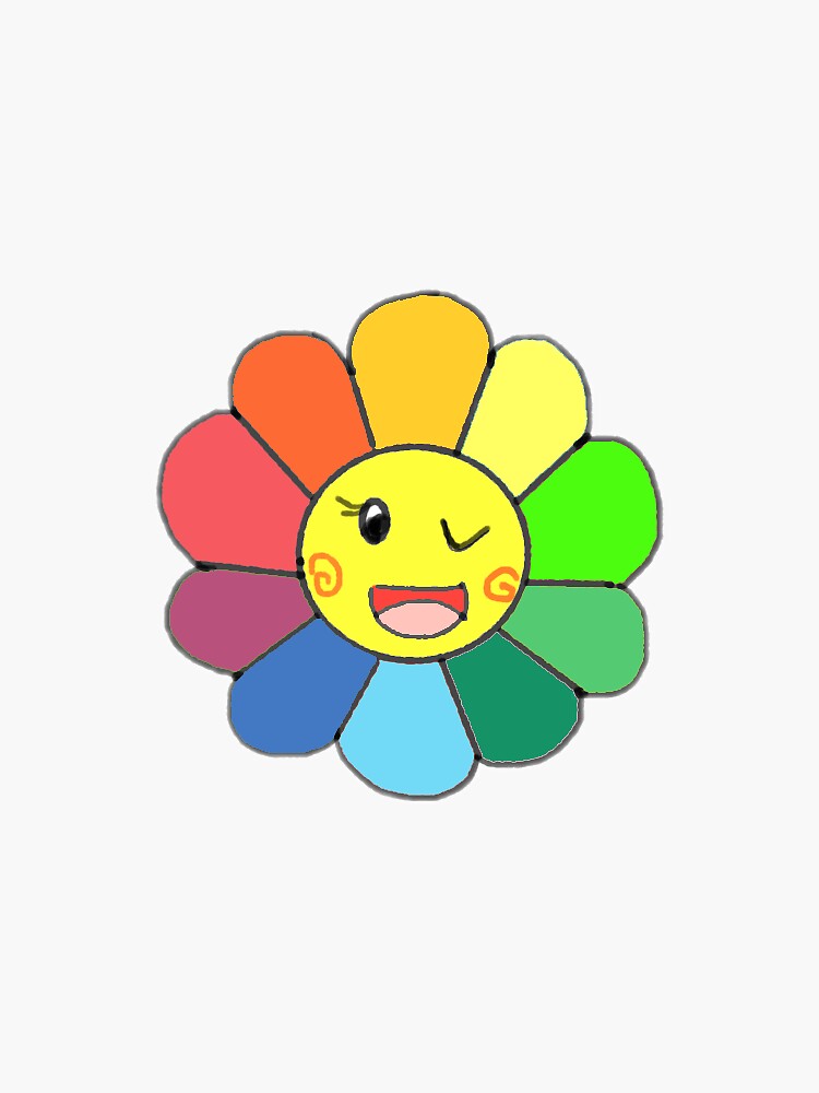 "smile flower" Sticker for Sale by lilacwmint | Redbubble