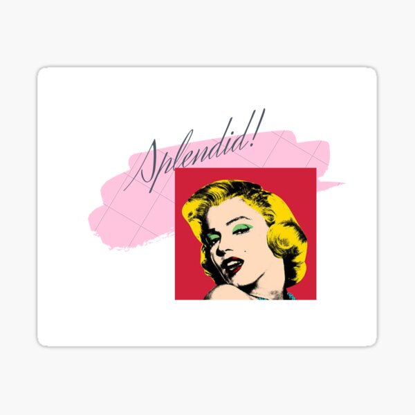 "Splendid woman" Sticker for Sale by designdocument | Redbubble
