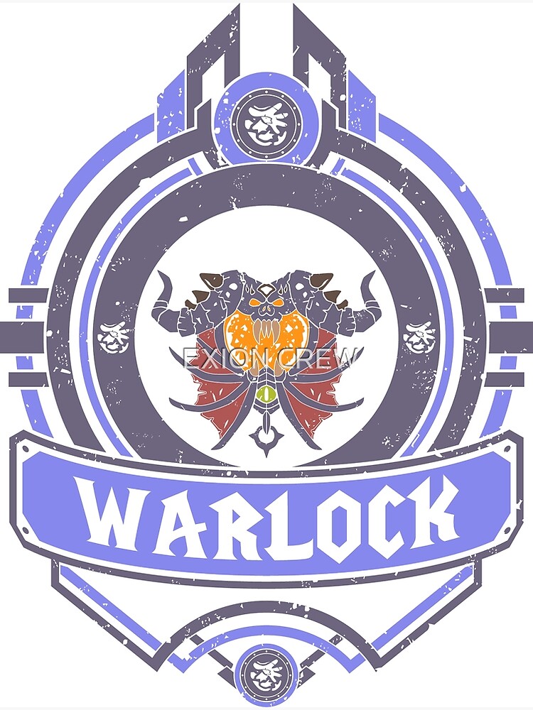 "WARLOCK CREST" Poster for Sale by EXION CREW | Redbubble