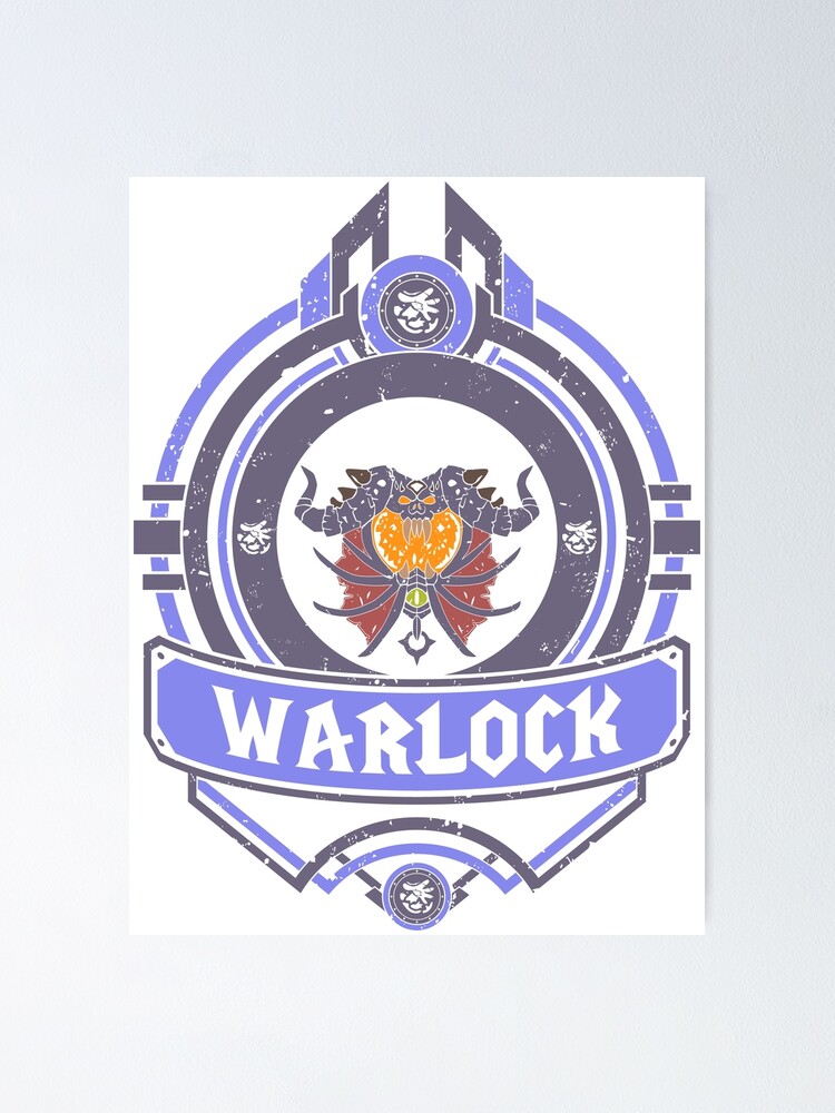 "WARLOCK CREST" Poster for Sale by EXION CREW | Redbubble