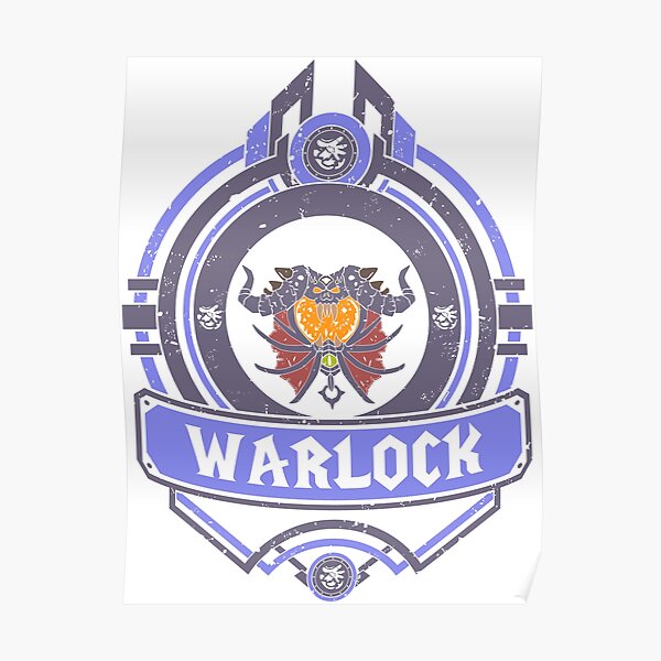 "WARLOCK CREST" Poster for Sale by EXION CREW | Redbubble