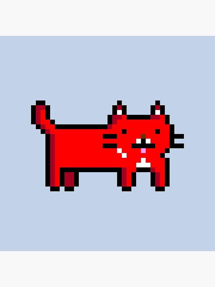 "8-bit red kitten" Poster by mrbjenkins | Redbubble