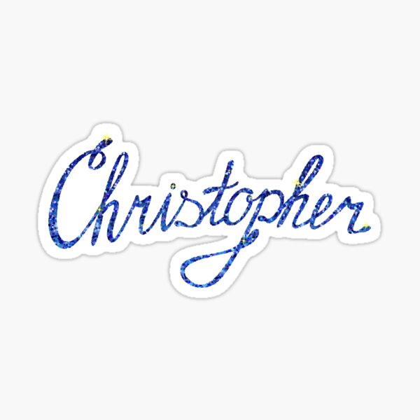 "Christopher name" Sticker for Sale by Marishkayu | Redbubble