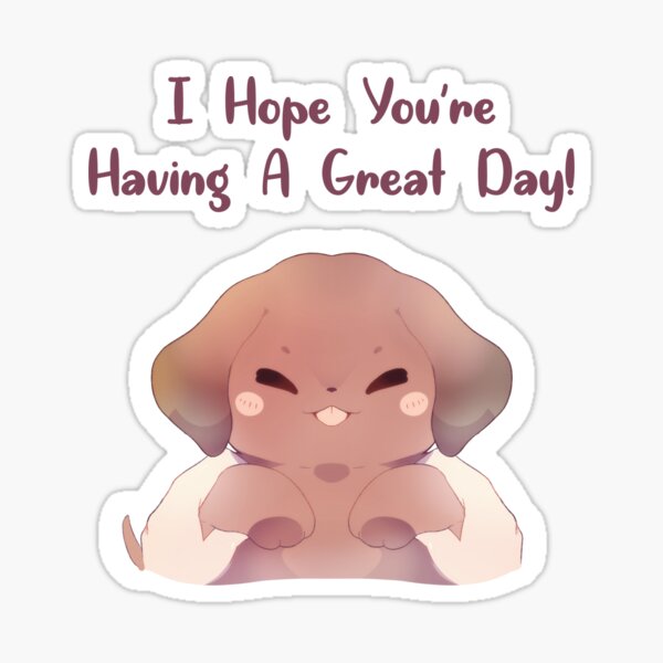 "Happy Doggo" Sticker by CremeChii | Redbubble
