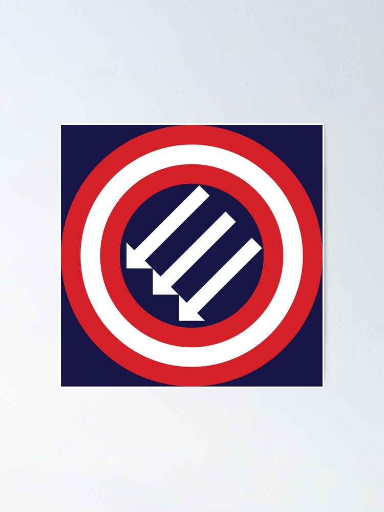 "American Anti Fascist Three Arrows Iron Front" Poster for Sale by ...