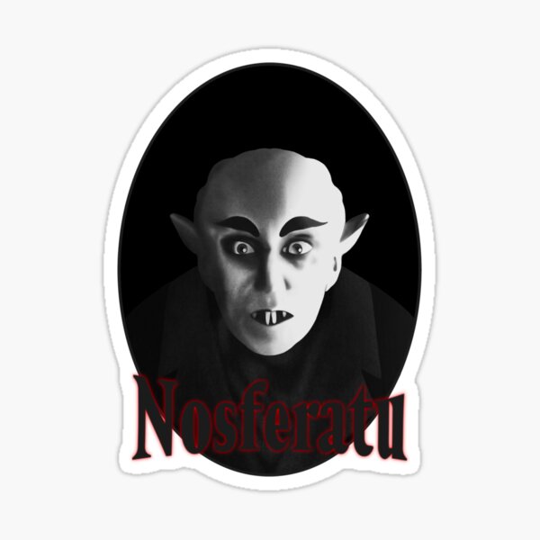"Nosferatu Portrait v2" Sticker for Sale by murderedrum | Redbubble