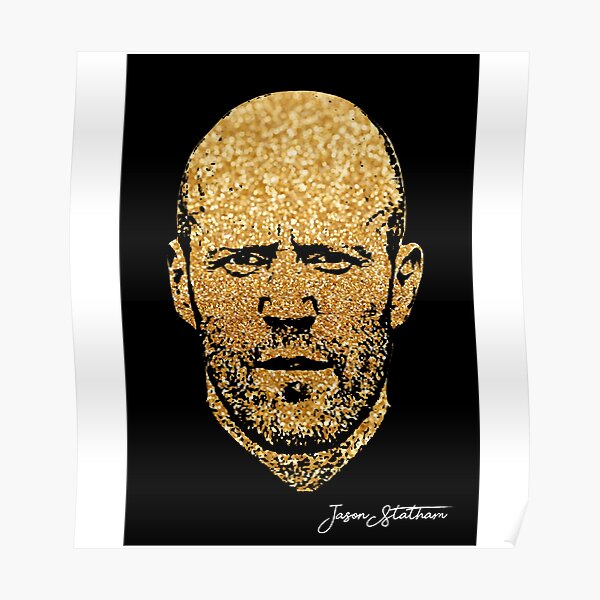 "Music Vintage Retro Jason Statham Portrait Gifts For Everyone" Poster ...