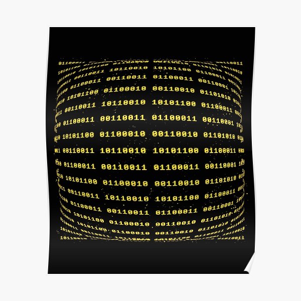 "binary code" Poster for Sale by DerSenat | Redbubble