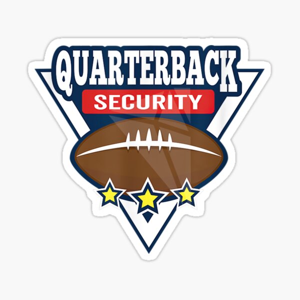 "Quarterback Security Football Linebacker Fullback Player" Sticker for ...