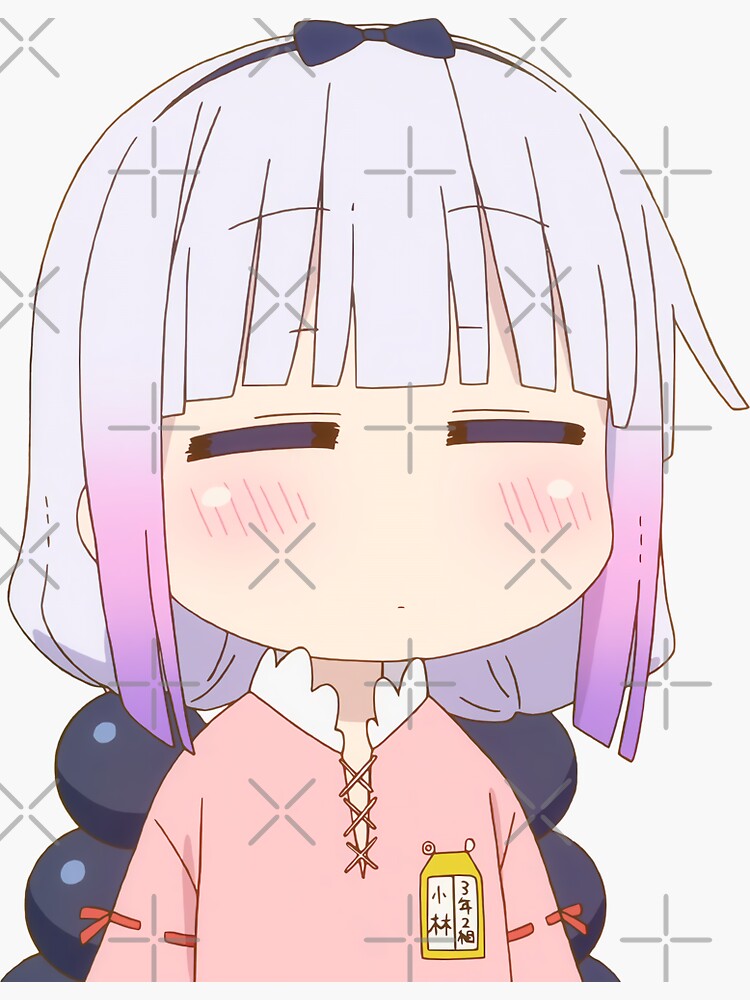 "Sleepy Kanna - Miss Kobayashi Dragon Maid" Sticker for Sale by ...
