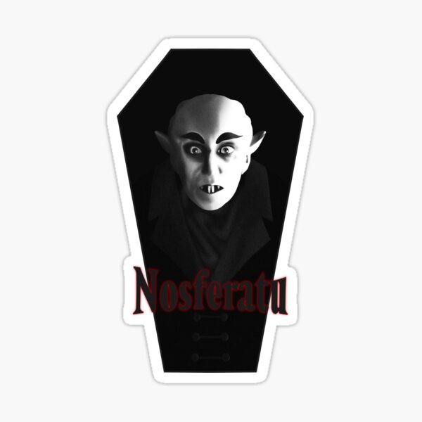 "Nosferatu Portrait v3" Sticker for Sale by murderedrum | Redbubble