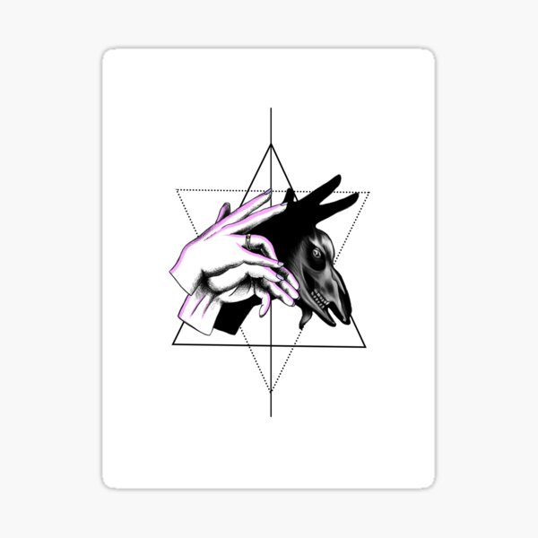 "Shadowplay" Sticker for Sale by SteamedRabbit | Redbubble