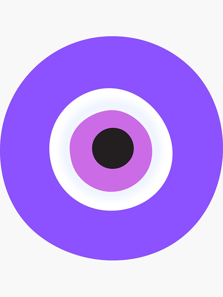 "Purple evil eye, Turkish eye, nazar boncugu" Sticker for Sale by ...