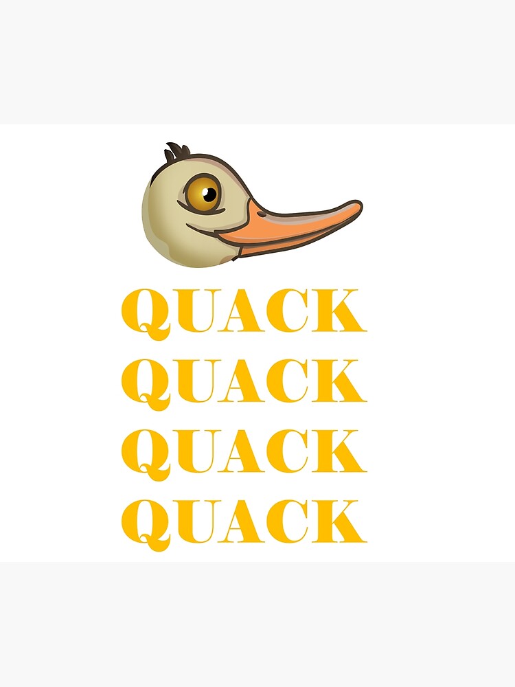 "Smiling Yellow Duck (Quack)" Poster by DesignCraftman | Redbubble