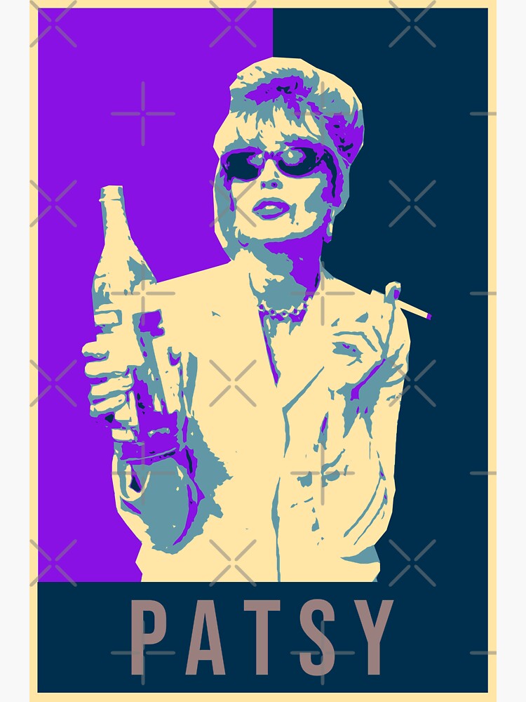 " Illustration Pop Art Patsy" Sticker for Sale by VikingZen | Redbubble