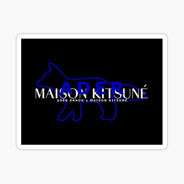"Best Seller Maison Kitsune X Ader Error" Sticker for Sale by ...