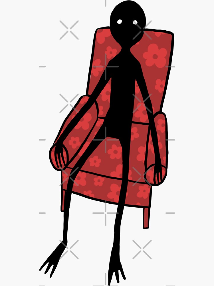 "Shadow Sitting on a Chair" Sticker for Sale by AuthenticEcho | Redbubble