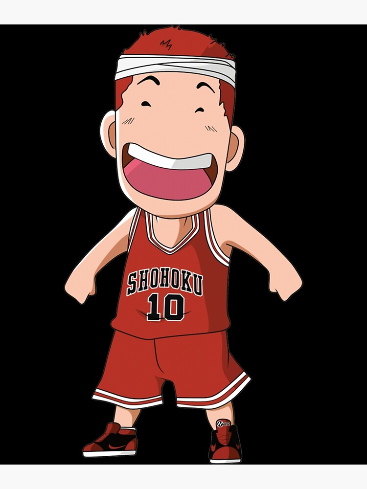 "Slam Dunk Basketball Hanamichi Chibi Essential " Poster for Sale by ...