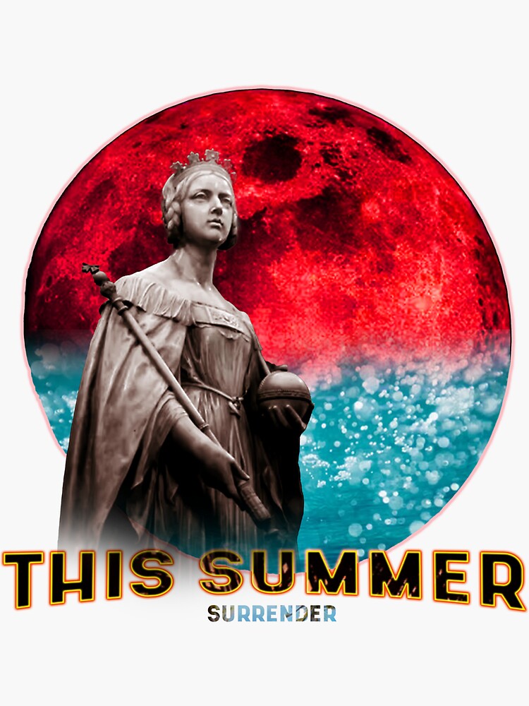 "THIS SUMMER SURRENDER" Sticker for Sale by SuperKingMan | Redbubble