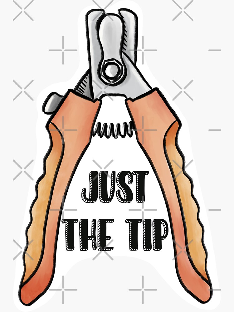 "Just the Tip" Sticker for Sale by BrinaDraws | Redbubble