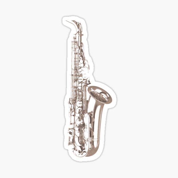 "Saxophone" Sticker for Sale by Macondoart | Redbubble
