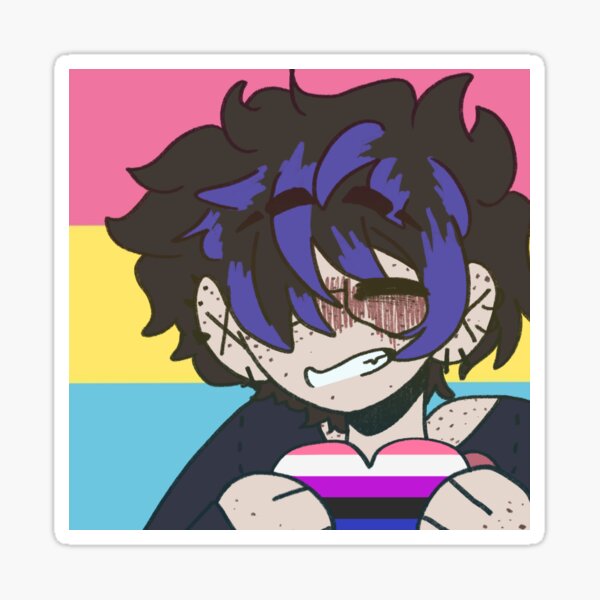 Pansexual Genderfluid Pride Sticker For Sale By Justpressstart