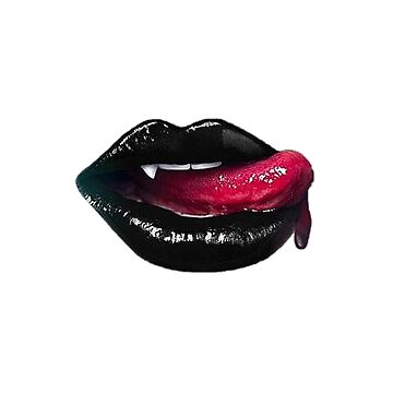 "Vampire lips" Sticker for Sale by Doninni | Redbubble