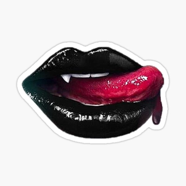"Vampire lips" Sticker for Sale by Doninni | Redbubble
