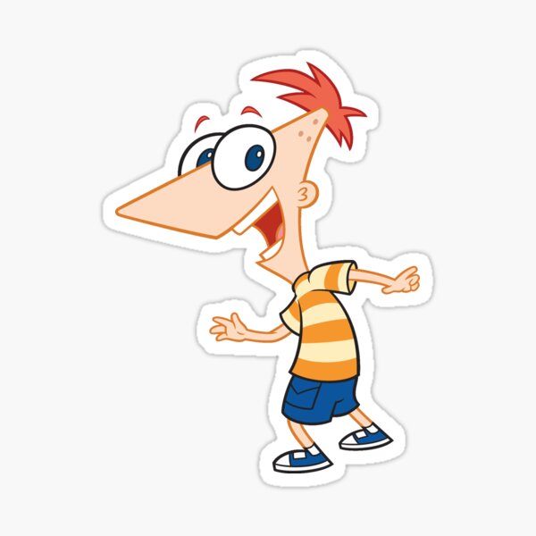 "Phineas (Phineas and Ferb)" Sticker for Sale by Siemmon | Redbubble